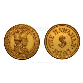 1978 CAPTAIN COOK WITH THE HAWAIIAN MINT - COPPER/GOLD PLATED
